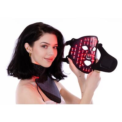 LED maska so svetelnou terapiou a NIR svetlom na tvár a krk | Unizdrav