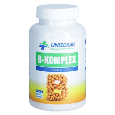 B-komplex Forte UNIZDRAV, 50 + 10 kapsúl zdarma | Unizdrav
